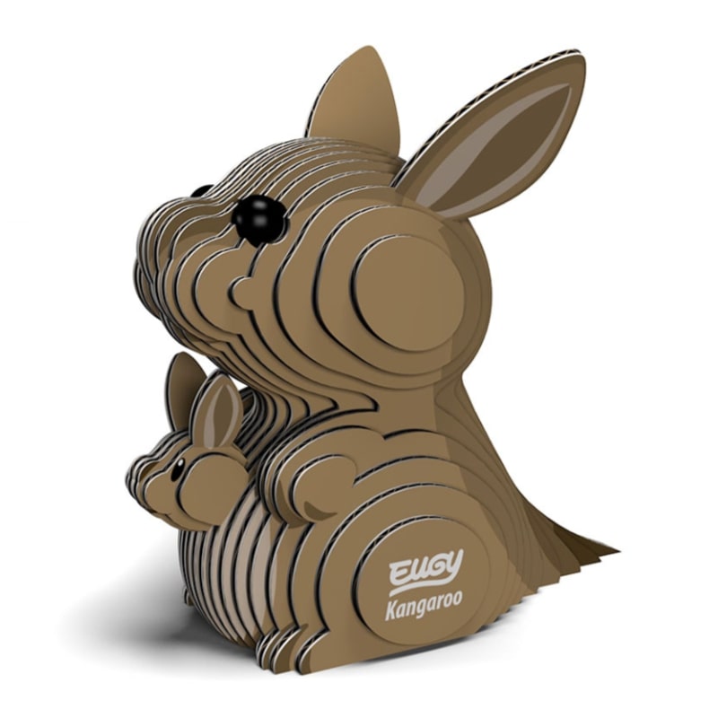 EUGY Eco-Friendly 3D Model Craft Kit - Kangaroo – The Toy Chest Australia