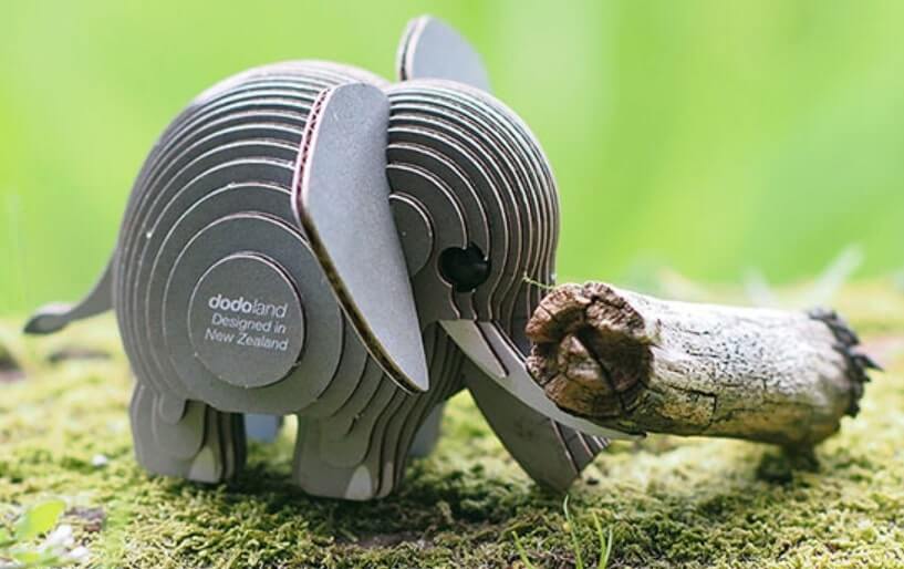 EUGY Eco-Friendly 3D Model Craft Kit - Elephant – The Toy Chest Australia