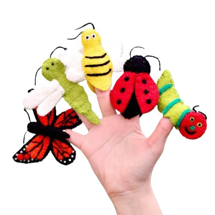 Felt Finger Puppet Set - Insects & Bugs - Tara Treasures – The Toy ...