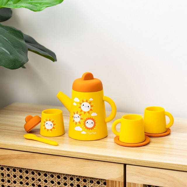 Silicone Tea Set - Sunny Days - by Tiger Tribe – The Toy Chest Australia
