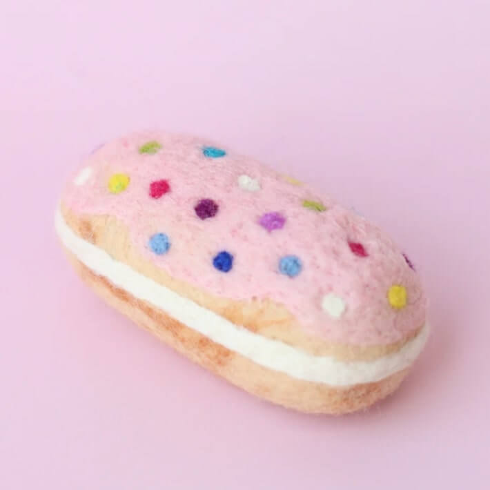 Pink Sprinkle Eclairs set of 2 - Felt Play Food - Juni Moon – The Toy ...
