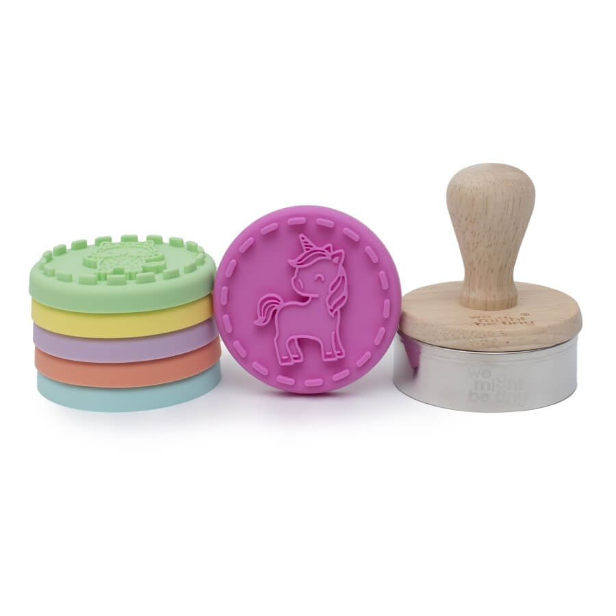 Stampies - Silicone Cookie Stamps - Dough Stampers Set - Mythical Crea ...