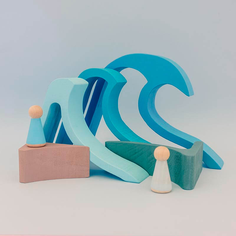 Wooden Stacker - Great Wave Water Stacking Toy - Australian Made – The ...